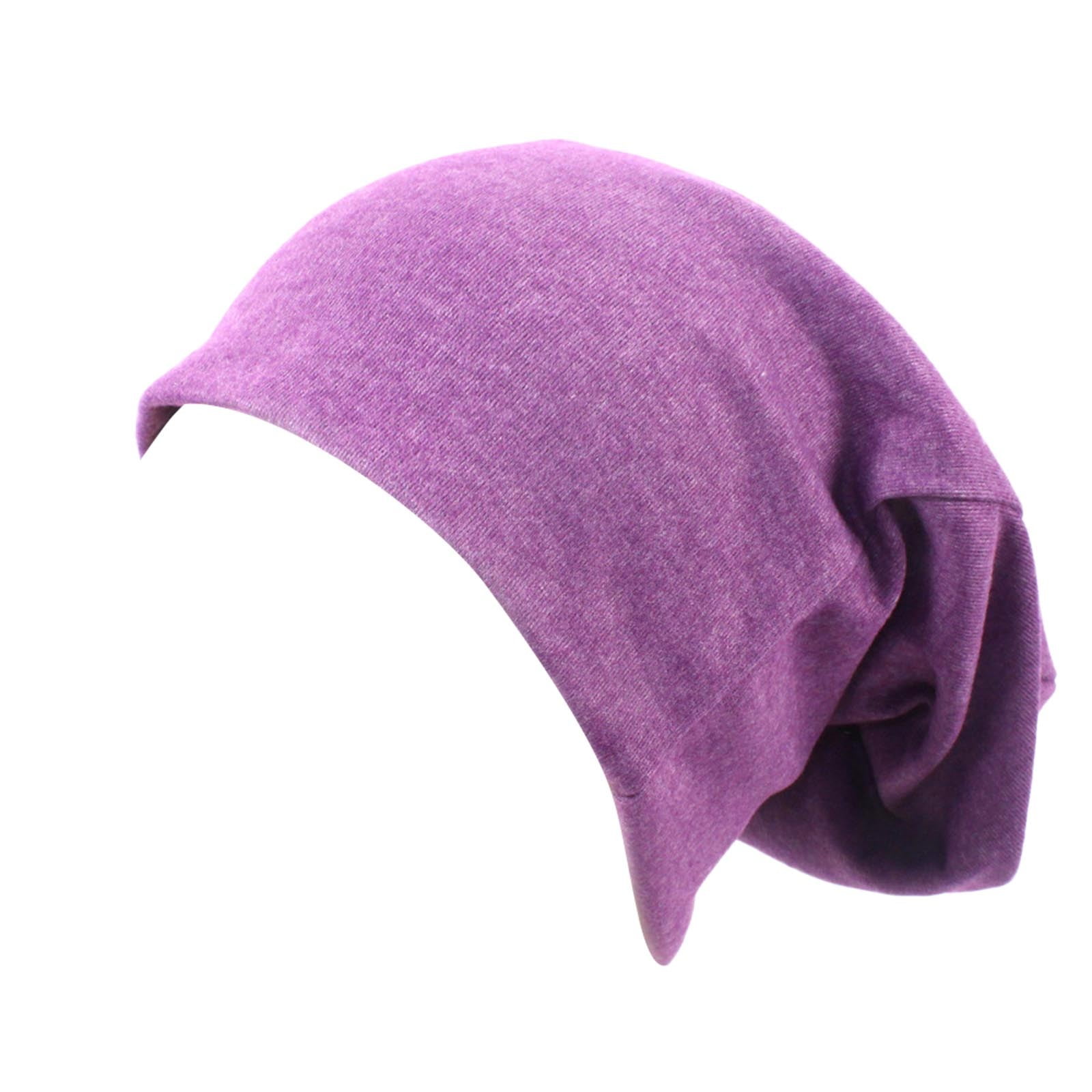 1PC Hat Purple Polyester Womens And Mens Pullover Caps Sports Street ...