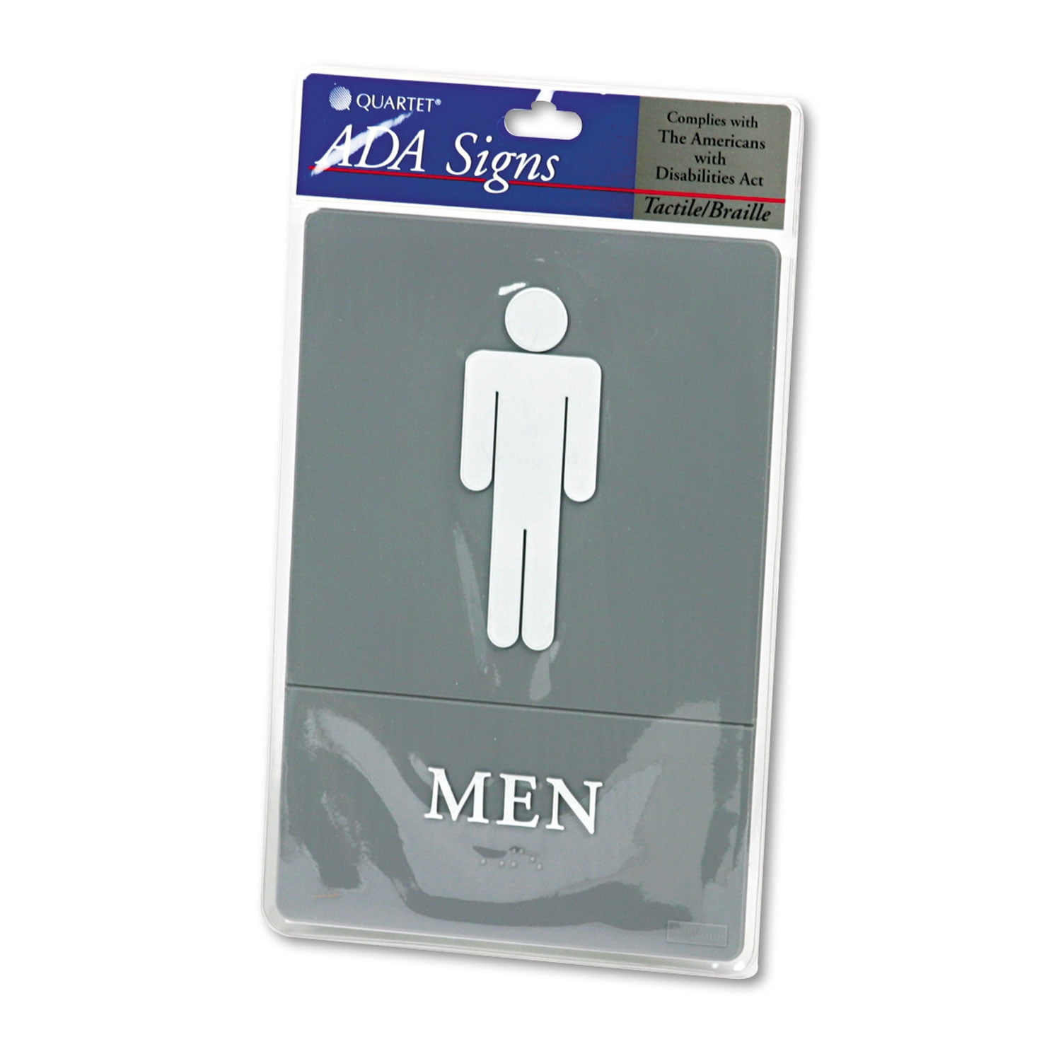 1PC Headline Sign ADA Sign, Men Restroom Symbol w/Tactile Graphic ...