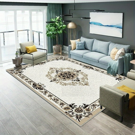 1PC Hexagonal Pattern Area Rug Partial Carpet, Lightweight Washable ...