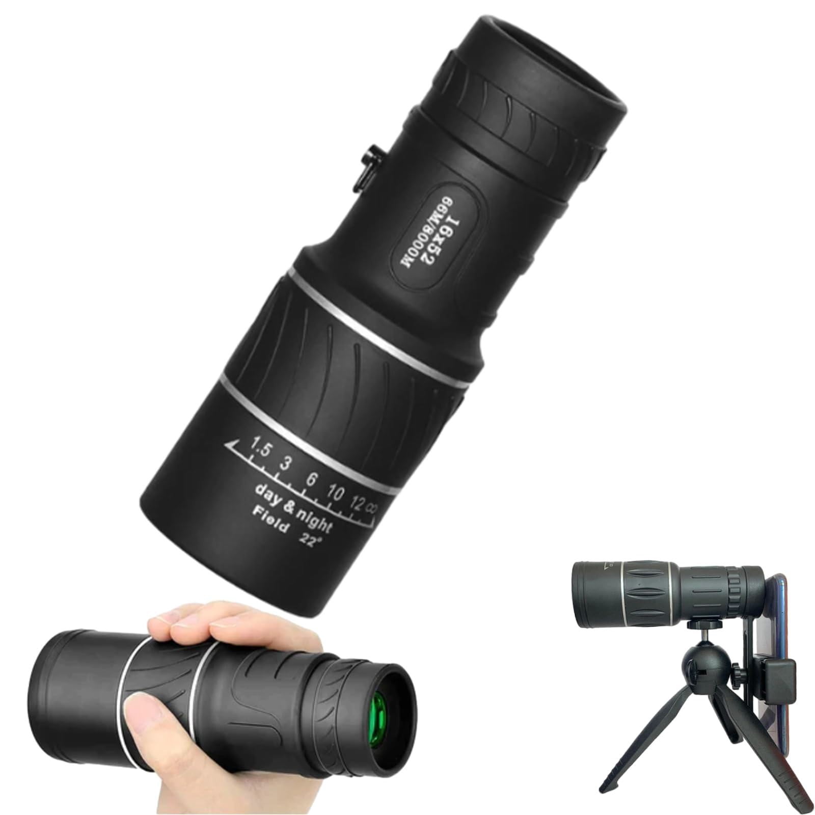 1PC High-Powered Monocular Telescope with Tripod & Phone Clip, Optical ...