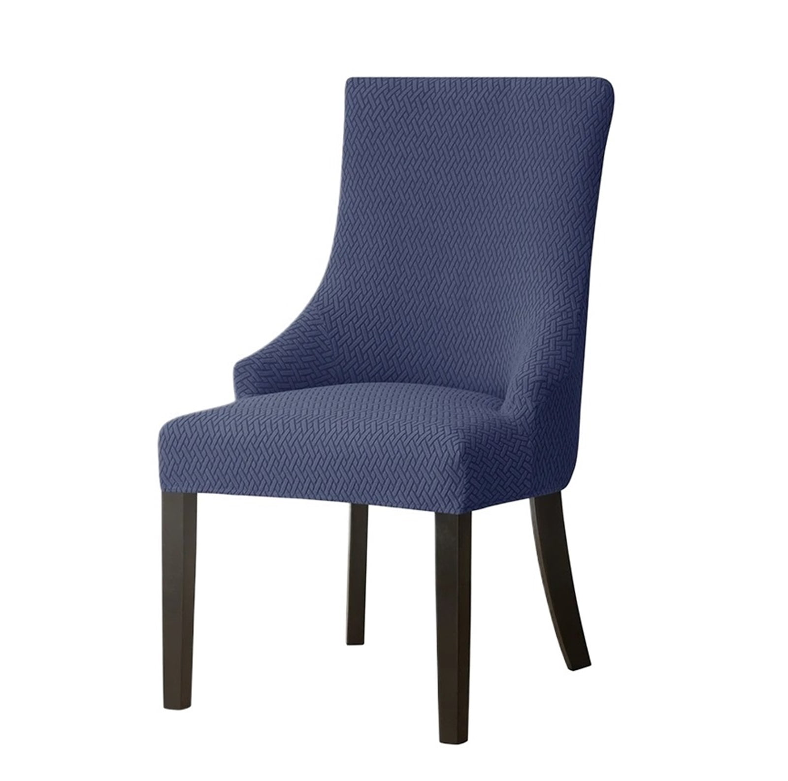 1PC High Sloping Back Chair Cover Jacquard Elastic Armchair Covers Wing ...