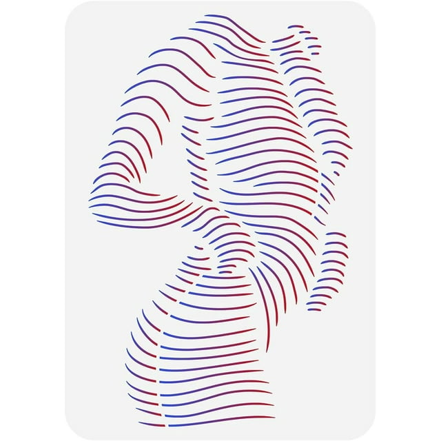 1PC Human Body Painting Stencil 8.3x11.7inch Reusable Woman's Outline ...