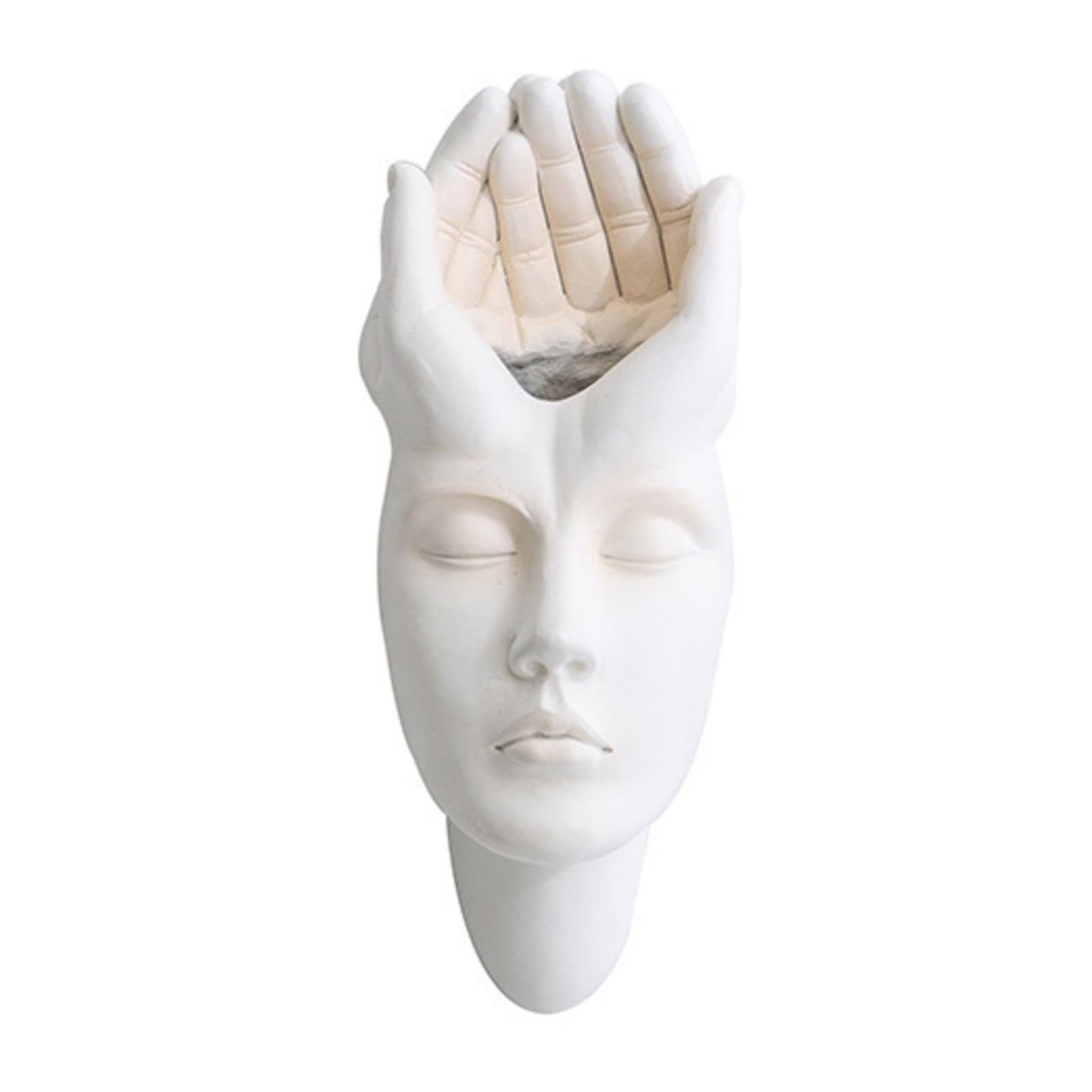 1PC Human Face Vase Desk Decor, Resin Flower Pot, Modern Sculpture ...