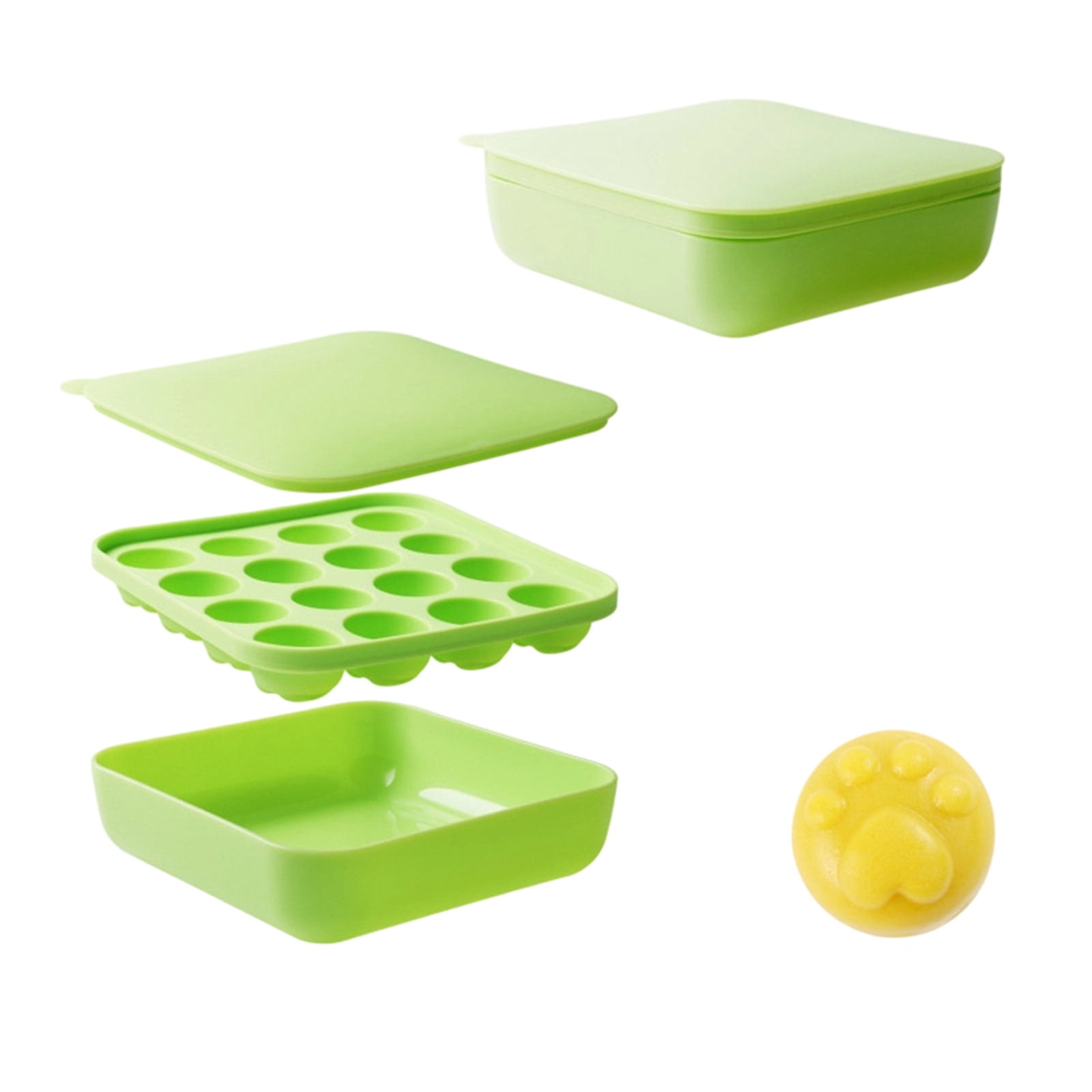 1PC Ice Cube Tray, Silicone Ice Mold Making Ice Cubes for the Freezer ...
