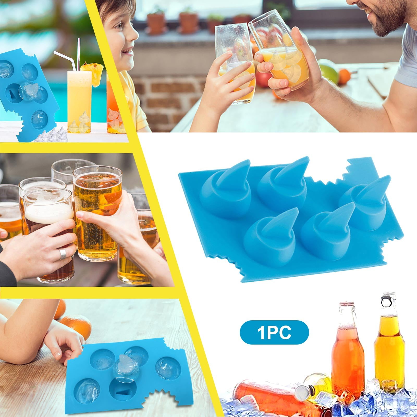 1PC Ice Grid Silicone Ice Tray Summer Household Ice Box Ice Box ...