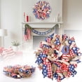 1PC Independence Day Ribbon Wreath Household Doorplate Wall Plate For ...