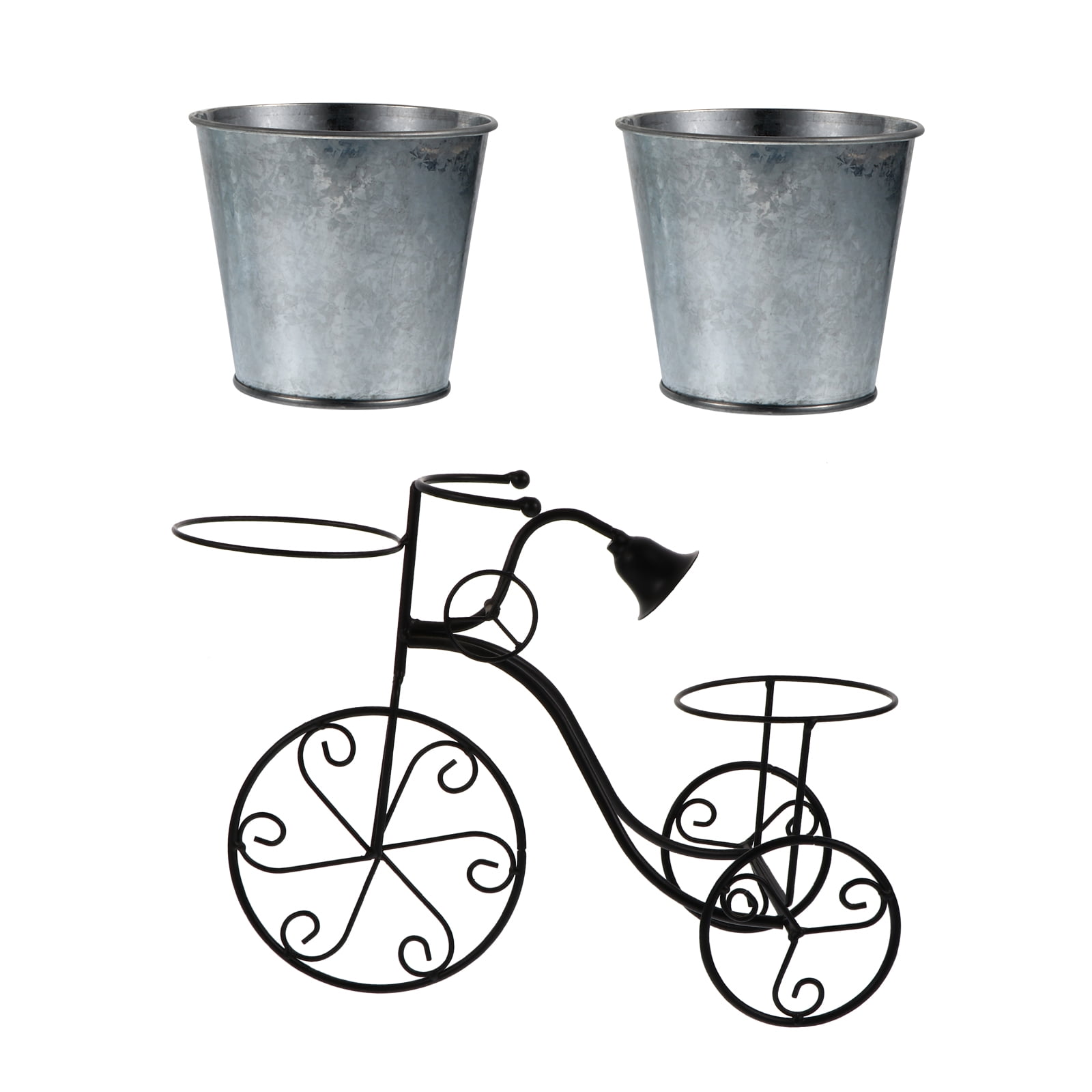 Stand Bike Plant Holders Tricycle Terracotta Pots Mini Black - Walmart.com