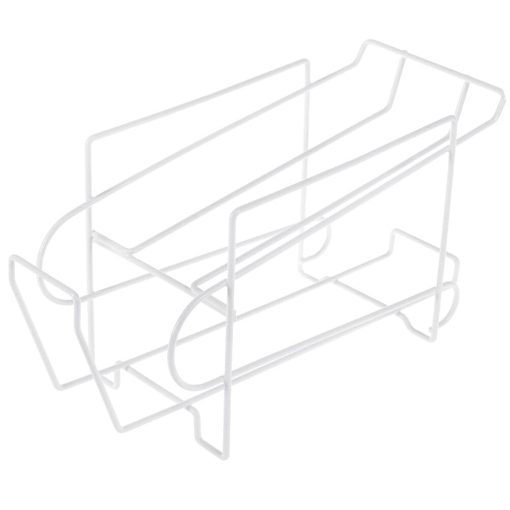 Sordity White Iron Fridge Can Rack, 10 Can Kitchen Beverage Storage ...