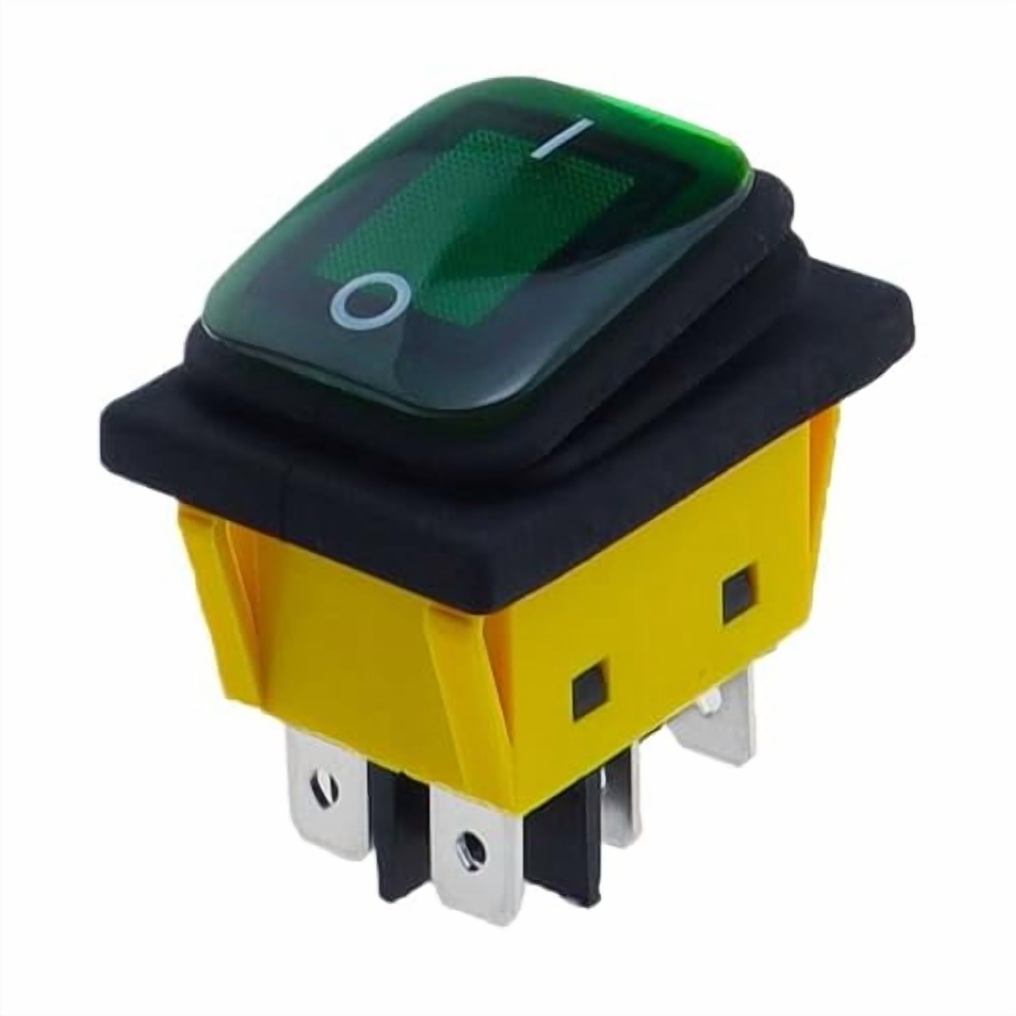 1PC KCD4 ONOFF 30A/250V Heavy Duty 6 Pin DPST IP67 Sealed Waterproof ...