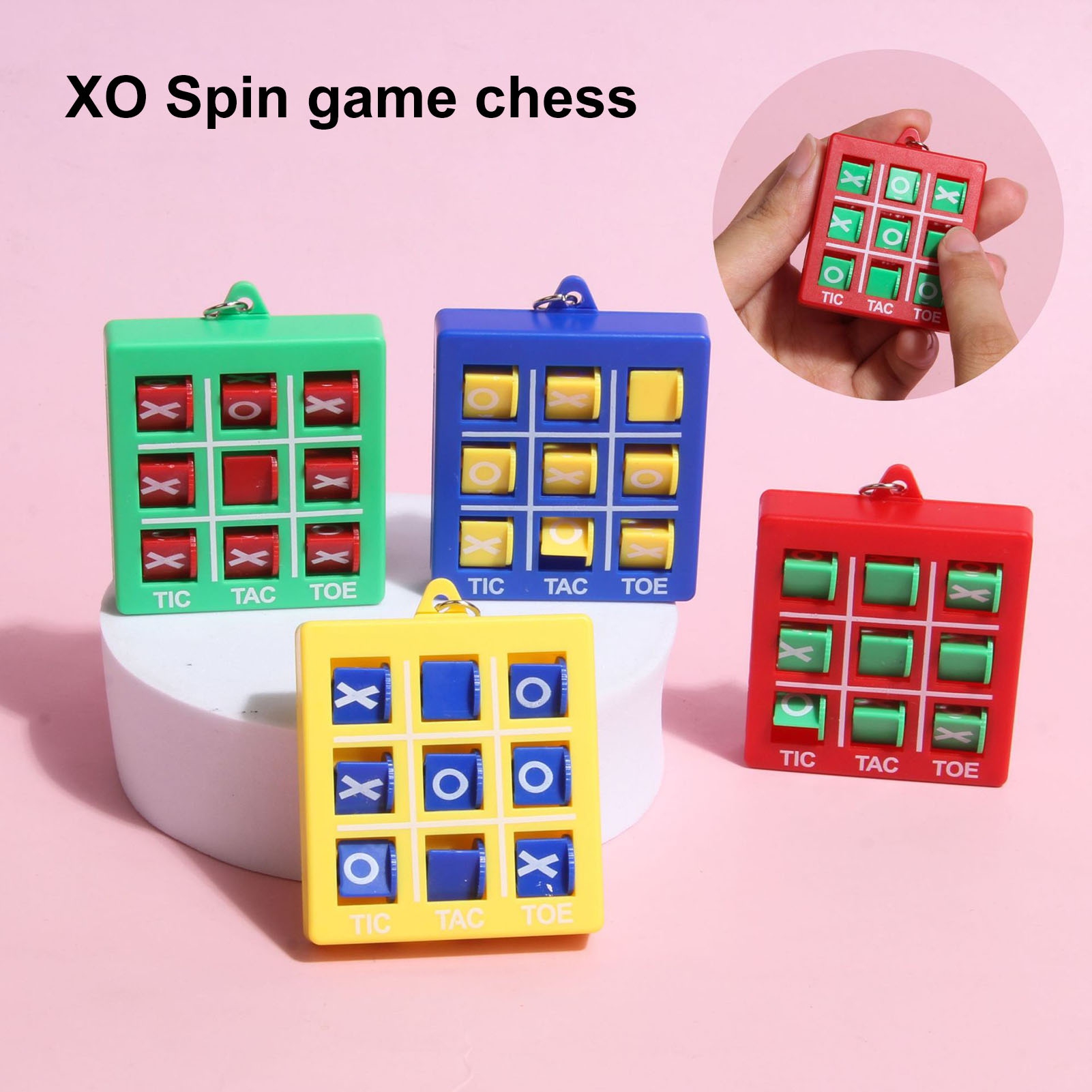 1PC Keychain Chess Game Pendant Lightweight Portable Puzzle Game ...