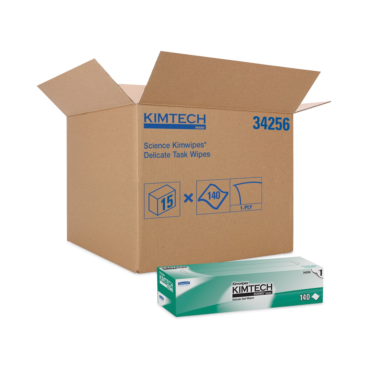 1PC Kimtech Kimwipes Delicate Task Wipers, 1-Ply, 14.7 x 16.6 ...