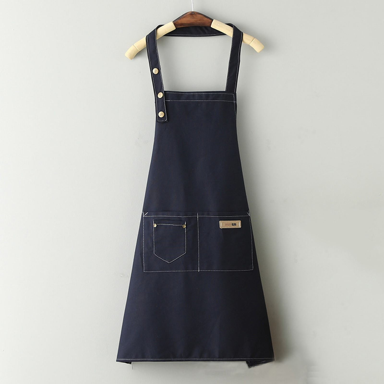 1PC Kitchen Apron Canvas Apron Polyester Cotton Apron Cover Up Western ...