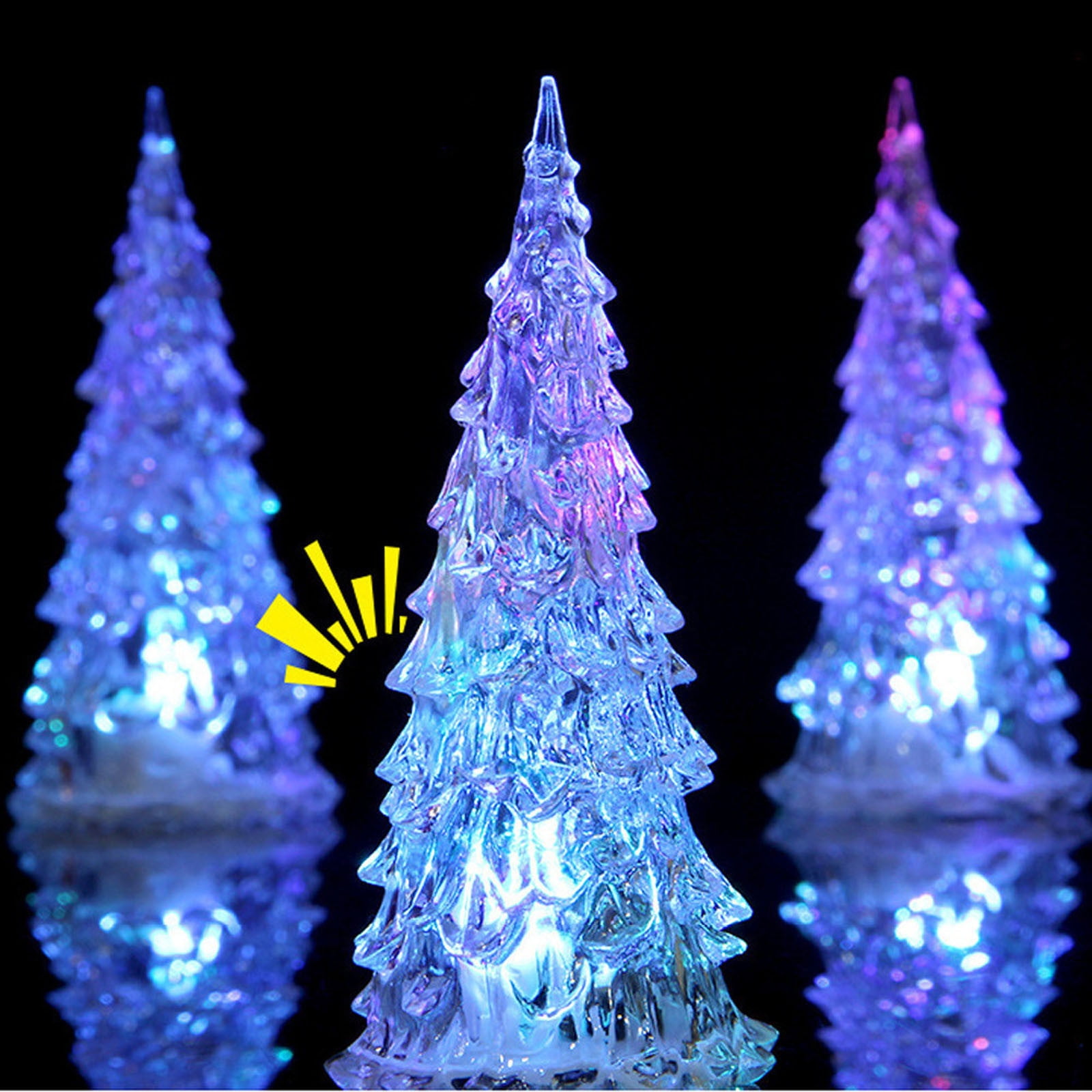 1PC Lighted Christmas Tree with LED Illumination – Acrylic Colorful ...