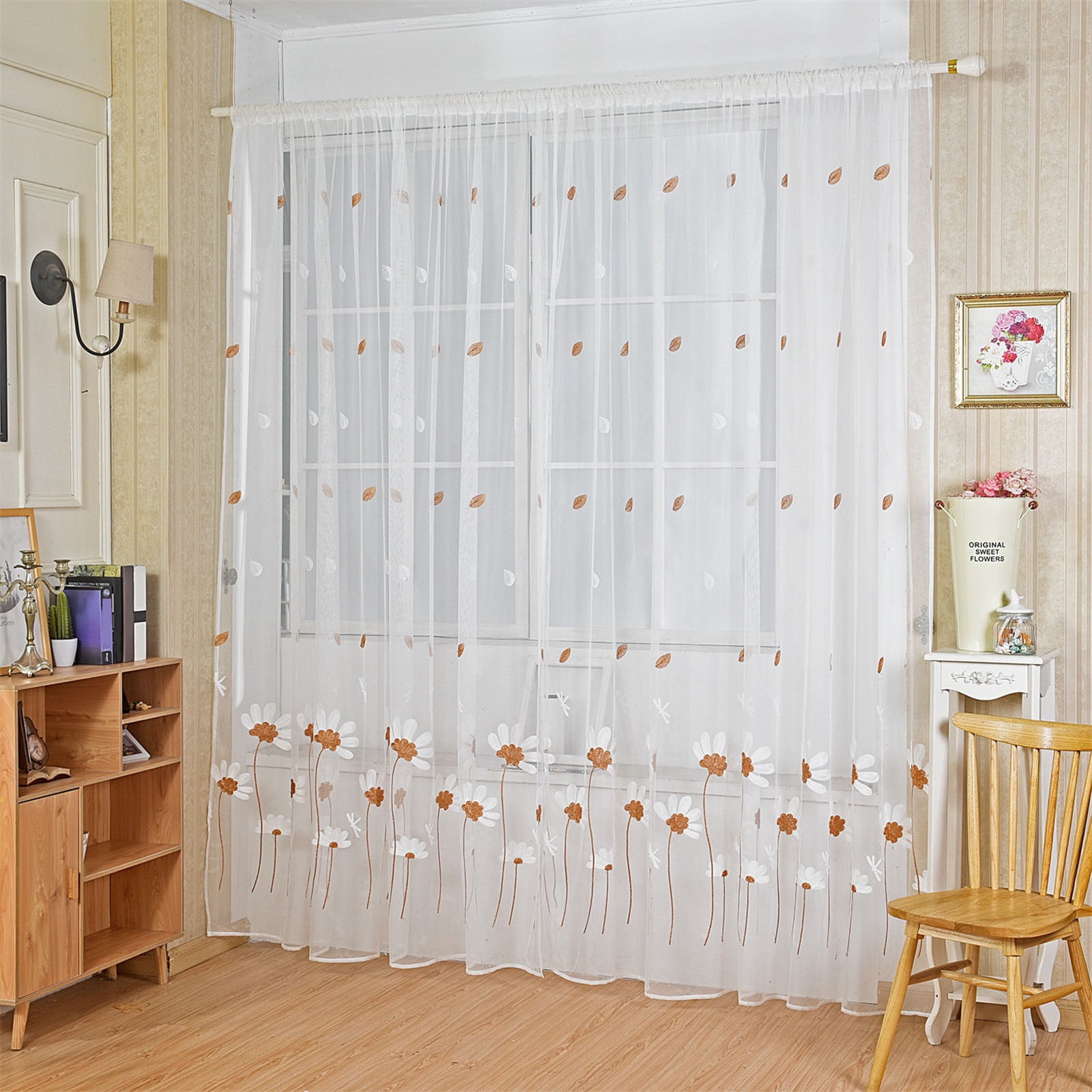 1PC Line String Window Curtain, Soft Clear Window Curtain Pendant ...
