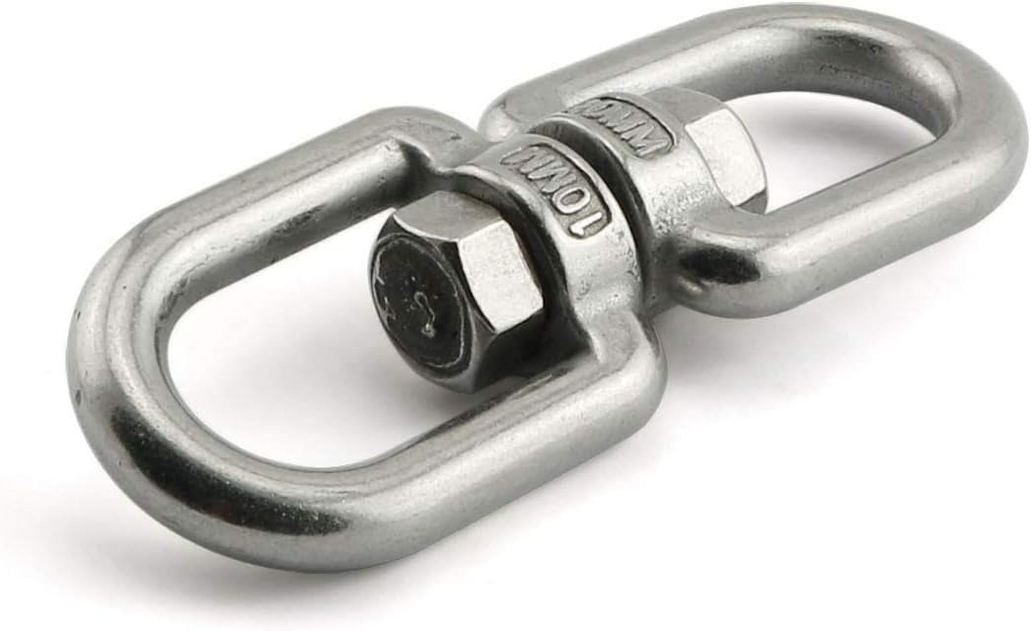 1PC M10 Double Eye Chain Swivels Hook Shackle 304 Stainless Steel ...
