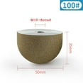 1PC M10 Thread emery Round Grinding Head Wheel Abrasive Tool For ...