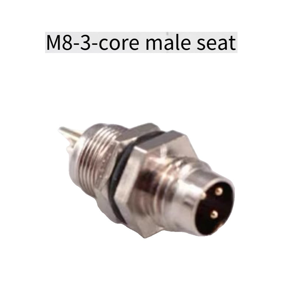 1PC M8 Welding Panel Connector Mount Socket 3/4 Core Male and Female ...