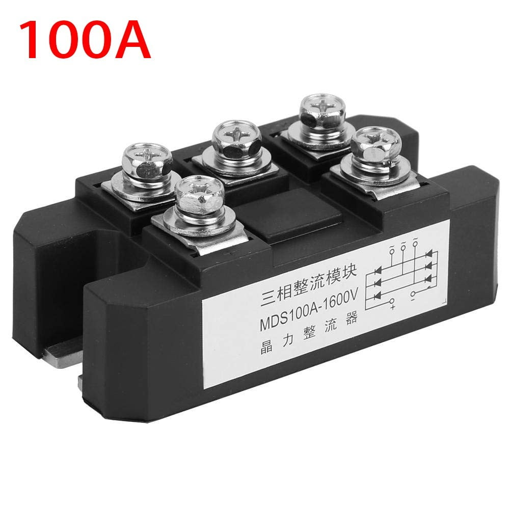 1PC MDS-100A 1600V 5 Terminals 3 Phase Full Wave Diode Module Bridge ...