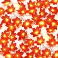 1PC Maple Leaf String Lights 10/20/30/40 LED Lights Battery Operated ...