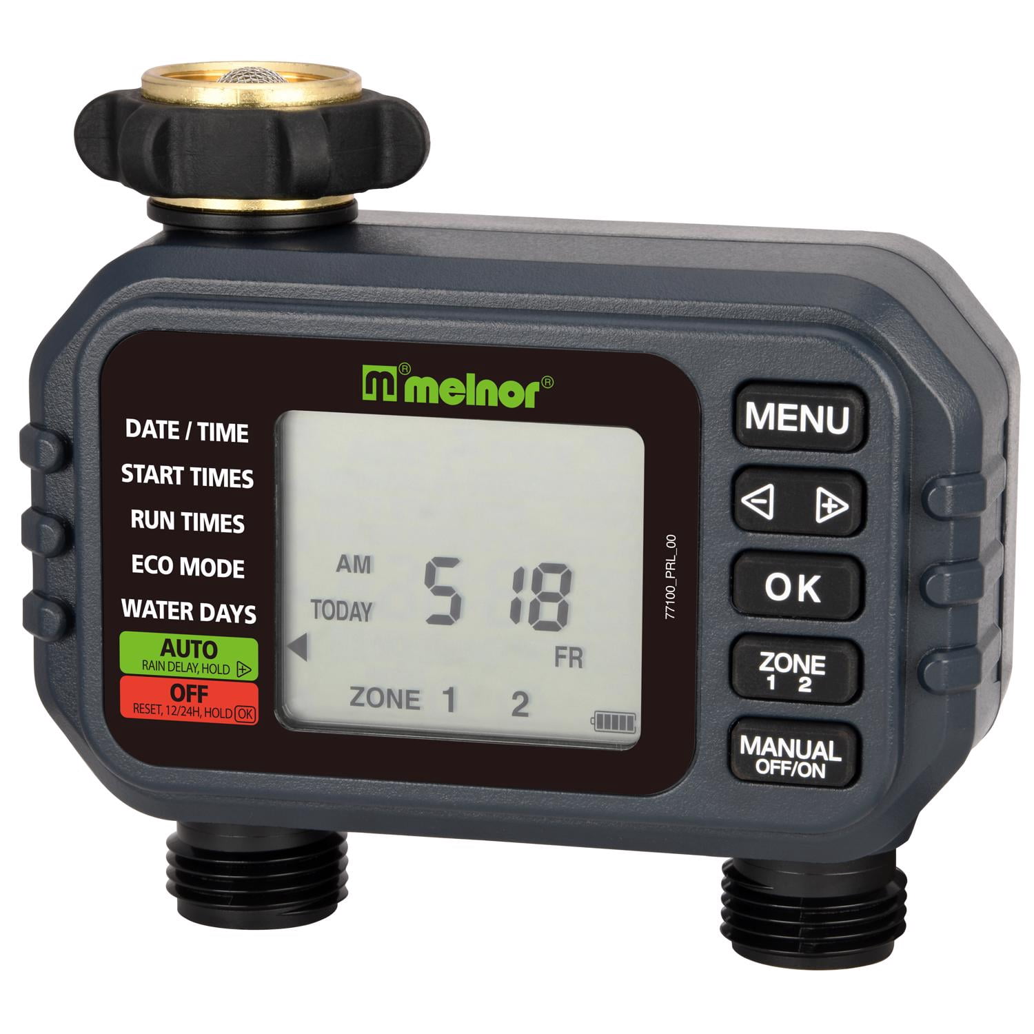 Melnor Programmable 2 Zone Digital Water Timer - Walmart.com
