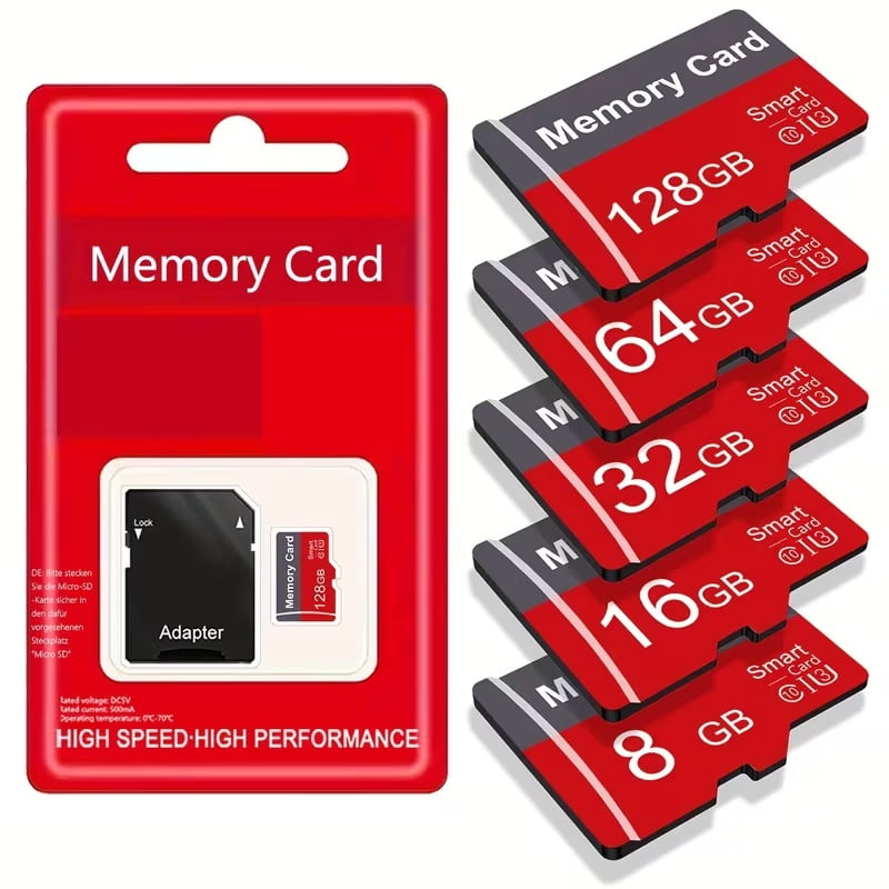 1PC Memory Card 128GB 64GB 32GB 16GB With Card Reader And Adapter, High ...