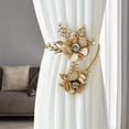 1PC Metal Pearl Three-Dimensional Flower Curtain Buckle - Random Shape ...