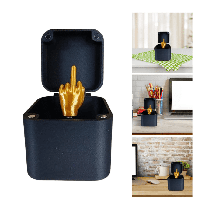 1PC Middle-Finger Pop-Up Prank Gift Box - Hilarious Spoof Hand Surprise ...
