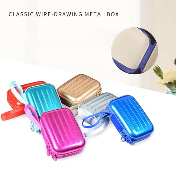 1PC Mini Hard Shell Travel Case, Portable Carry-on Luggage Style ...