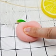 1PC Mini peach Funny Toy Soft Stress And Anxiety Toys DIY Squish A ...