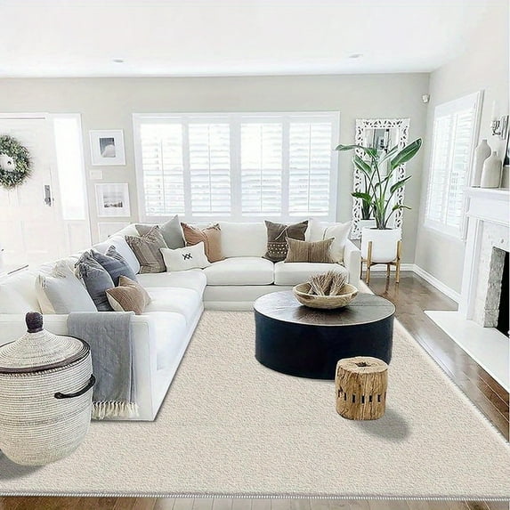 1PC Minimalist Style Area Rug Partial Carpet, Lightweight Washable Easy ...