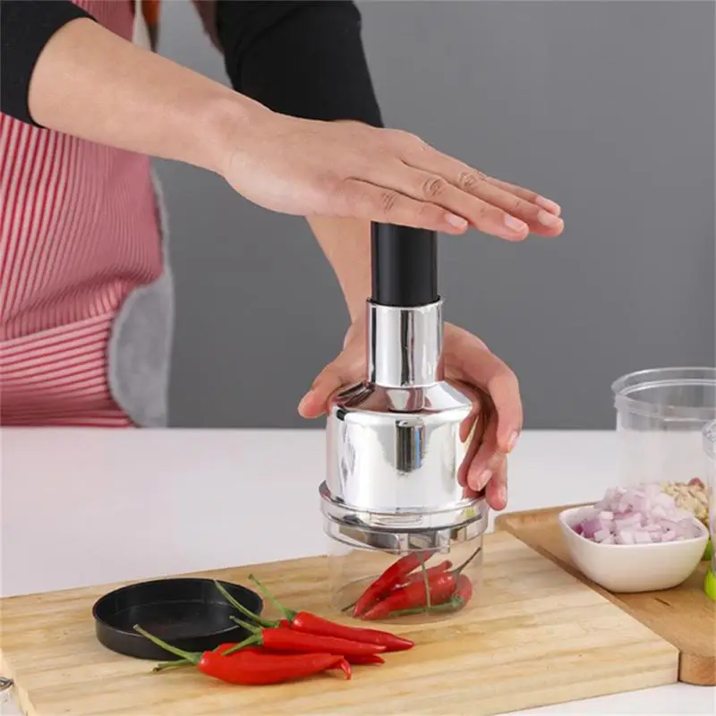 1PC Multifunction Hand Press Food Cutter Onion Nuts Grinder Mincer ...