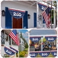 1PC National Pleated Fan Flag, 35 X 18" Bunting Flag Patriotic Stars ...
