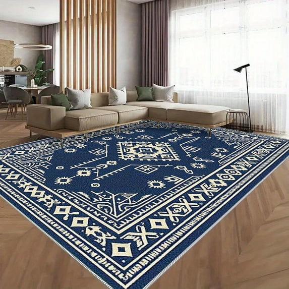 4'x6' room carpet carpet non slip grip checkered area rug octagon area ...