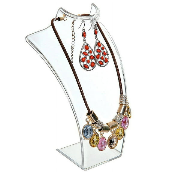 1PC New Acrylic Mannequin Necklace Display Bust Stand Jewelry Holder ...
