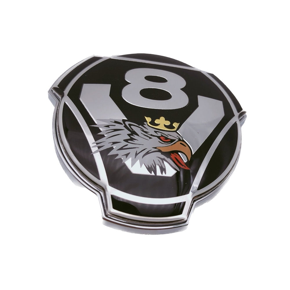 1PC New Black Silver V8 Griffin Head Logo For Scania King Of The Road ...