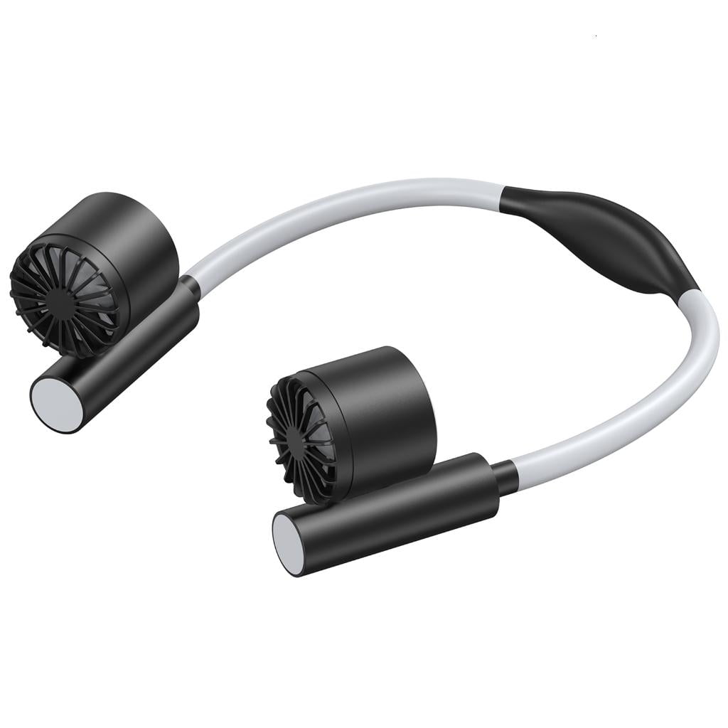 1PC New Rechargeable USB Neck Turbo Fan, Portable Handsfree Fan ...