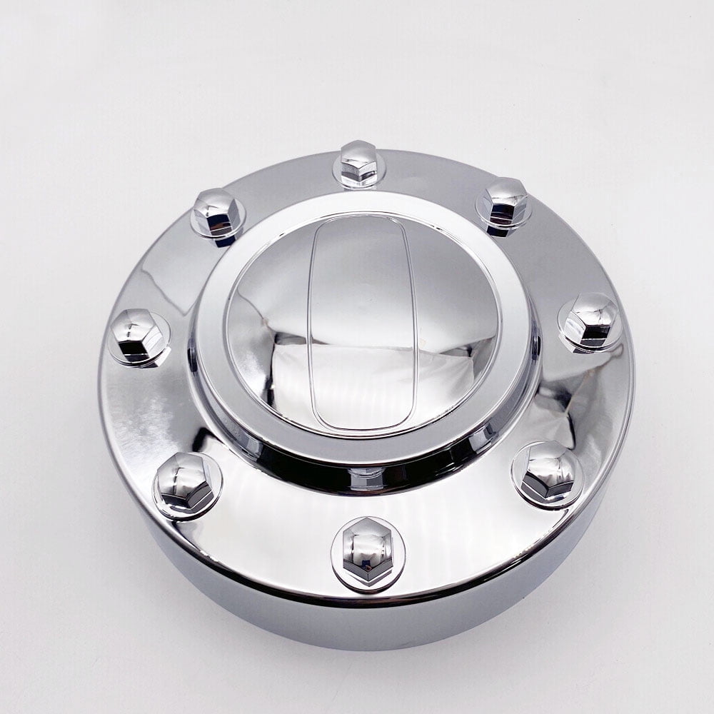 1PC New Replacement 9" Diameter ABS Chrome Car Front Wheel Center Cap ...