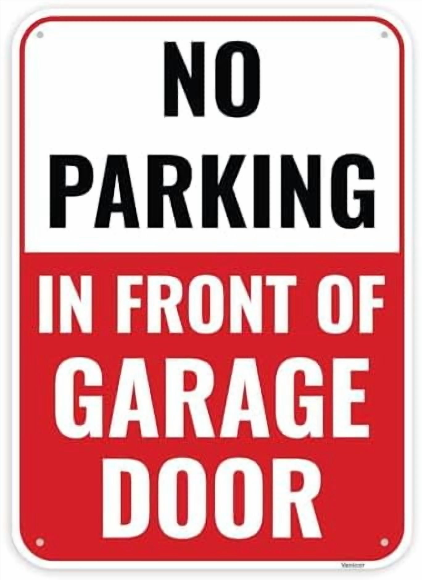 1PC No Parking Do Not Block Garage Door Sign, 14 x 10 Inches - Aluminum ...