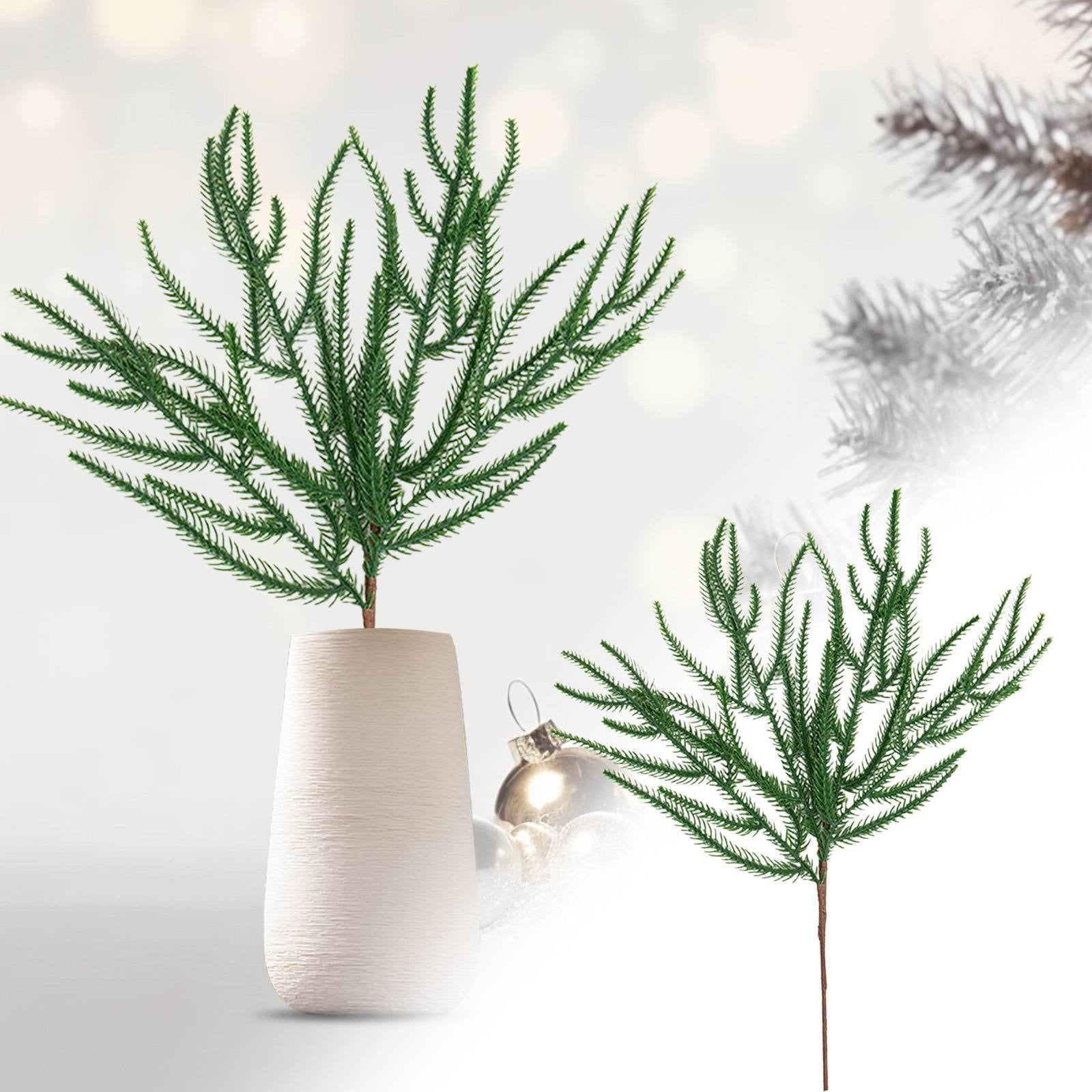 1PC Norfolk Pine Christmas Stem,Artificial Christmas Tree Branch for ...