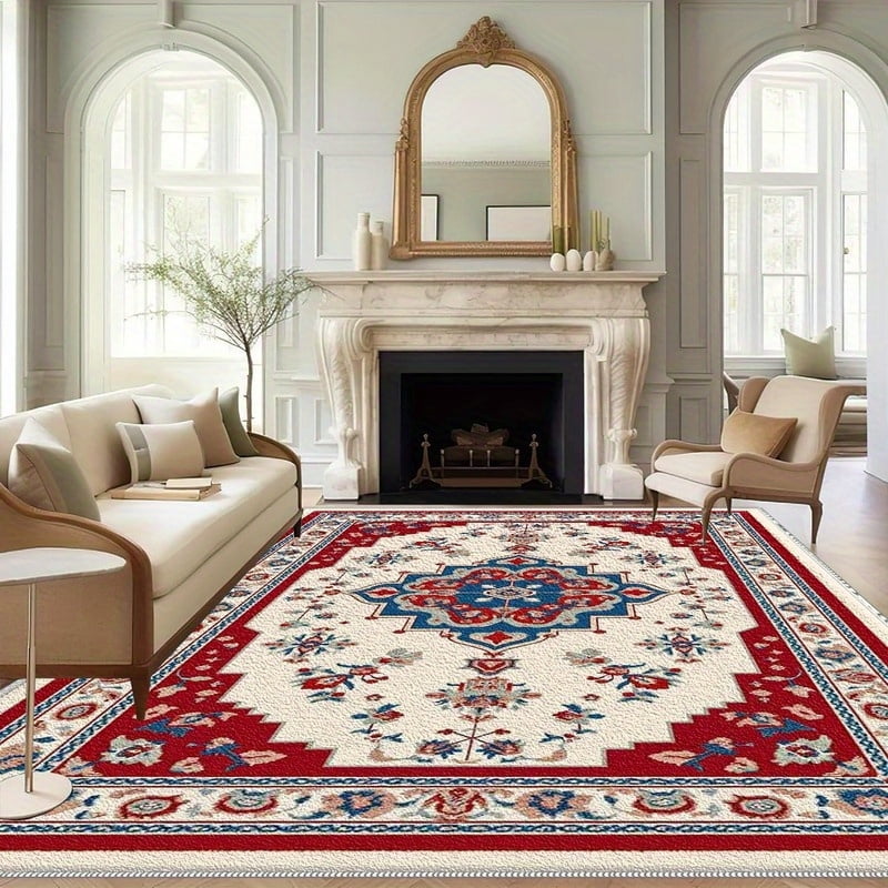 1PC Oriental Style Area Rug Partial Carpet, Lightweight Washable Easy ...