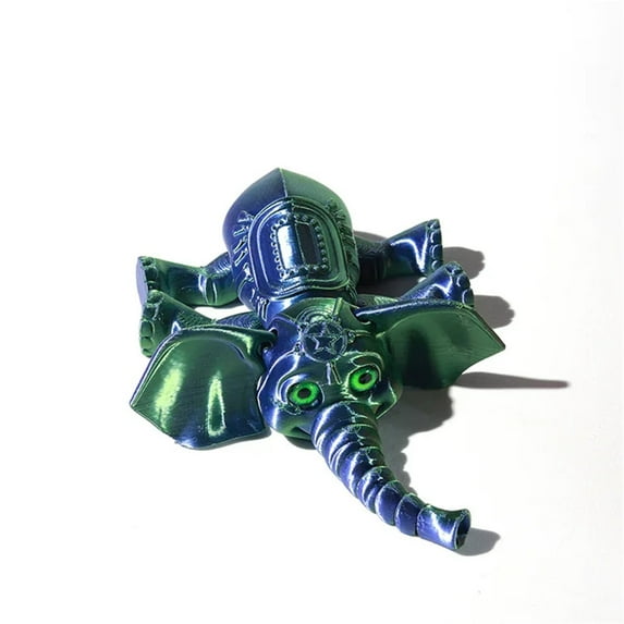 1PC PLA 3D Printed Elephant Model Multi-jointed Movable Elephant Action ...