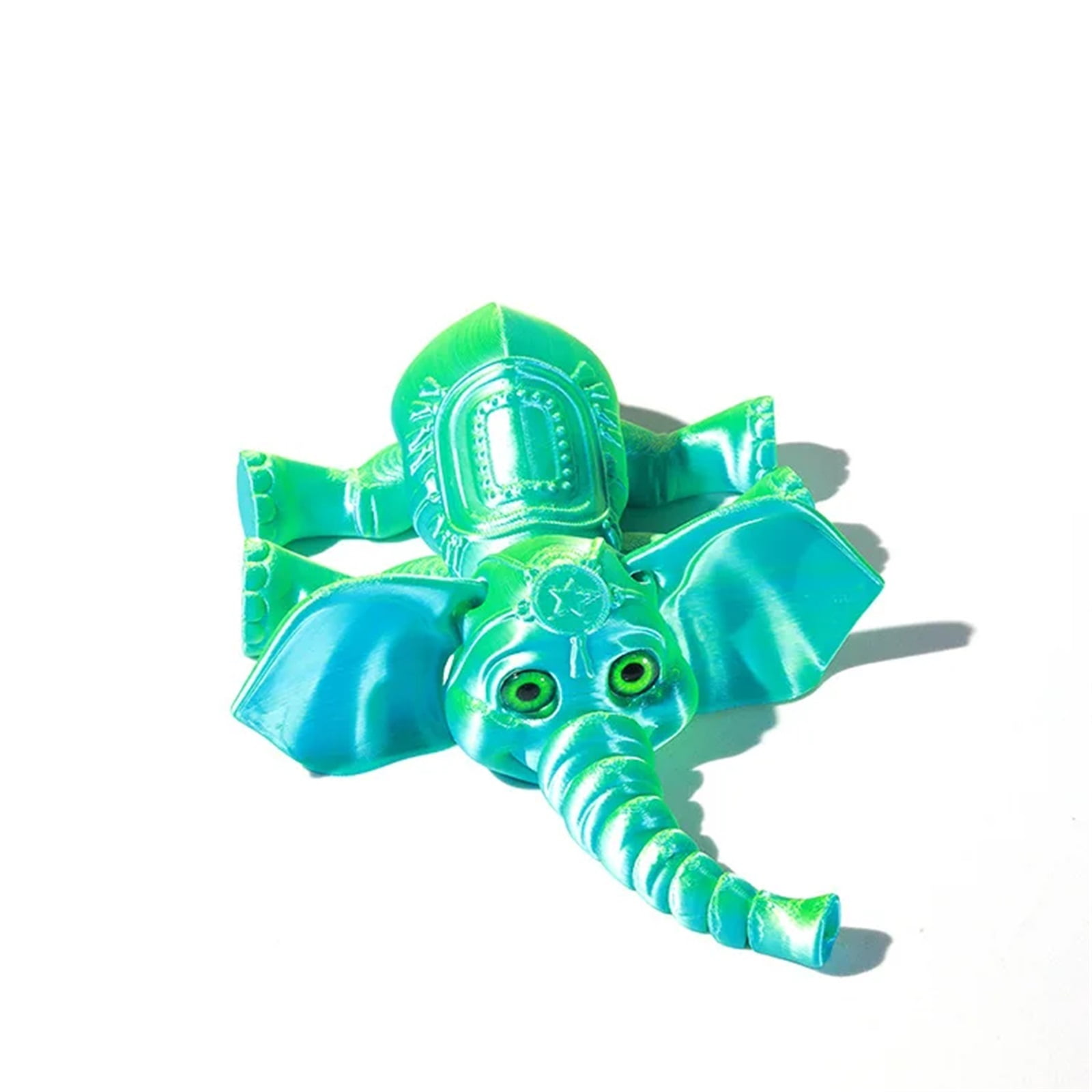 1PC PLA 3D Printed Elephant Model Multi-jointed Movable Elephant Action ...