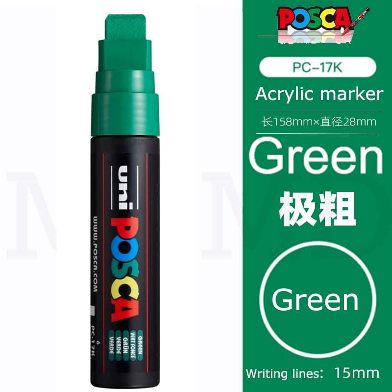 1PC POSCA Plumones PC-17k Paint Marker Pen Big Thick Head Pop Poster ...