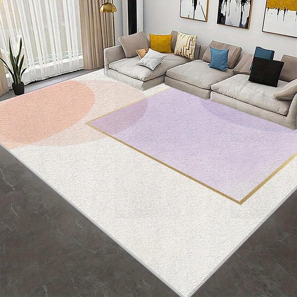 1PC Pastel-colored Regional Carpet Local Carpet, Lightweight Washable ...