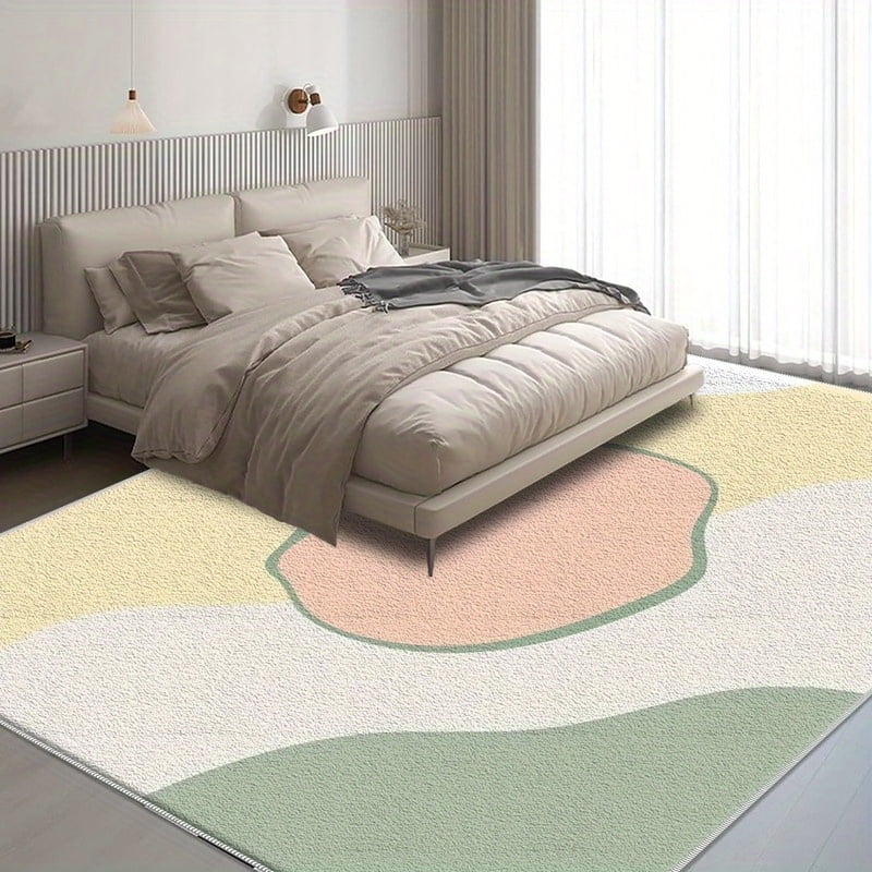 1PC Pastel-colored Regional Carpet Partial Carpet, Lightweight Washable ...