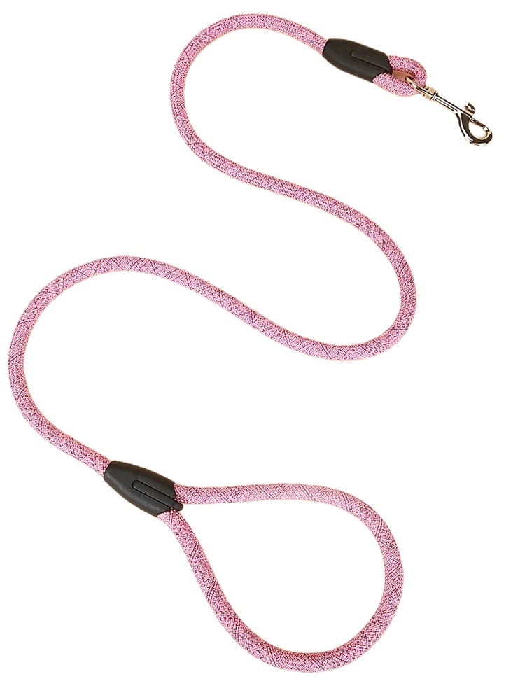 1PC Pet Fine Grain Round Rope Pink Leash Medium And Large Dog Leash ...