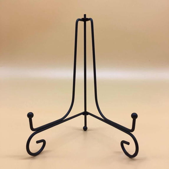 1PC Picture Frame Black Iron Plate Display Stand Rack DIY Easel Storage ...
