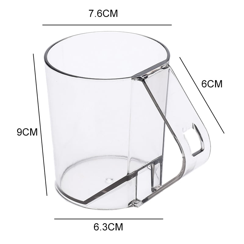 1PC Plastic Tumblers Wash Brush Toothbrush Cup Creative Transparent ...