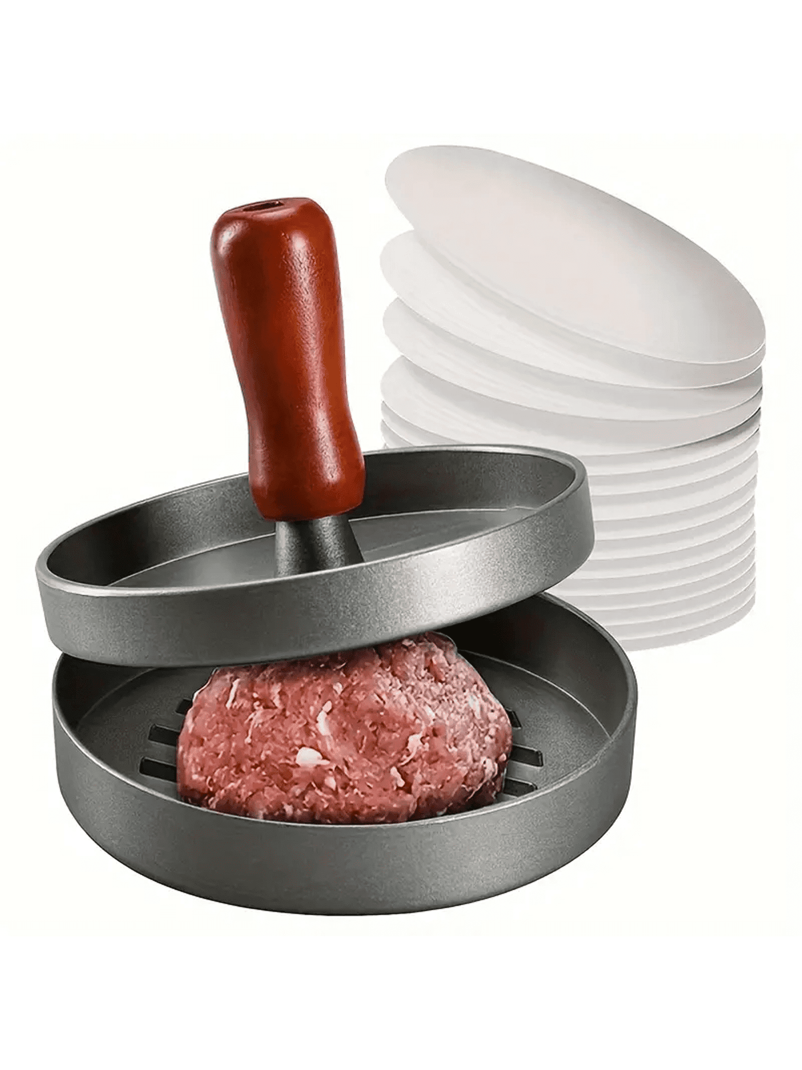 1PC Premium Non-Stick Burger Press And Patty Separation Papers ...
