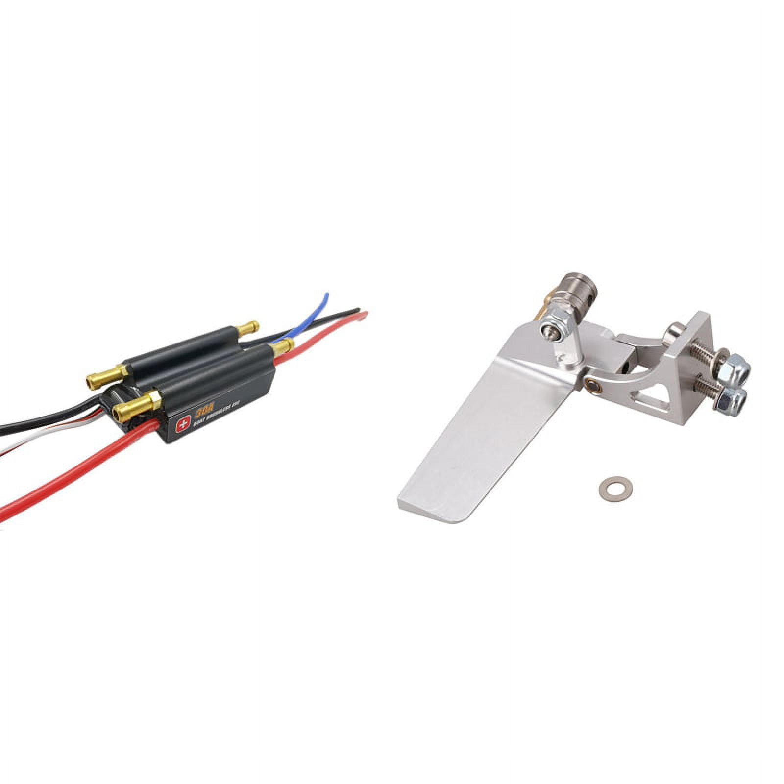 1PC RC Boat Water Absorbing Rudder 52mm Steering Rudder & 1x Rc Boat ...